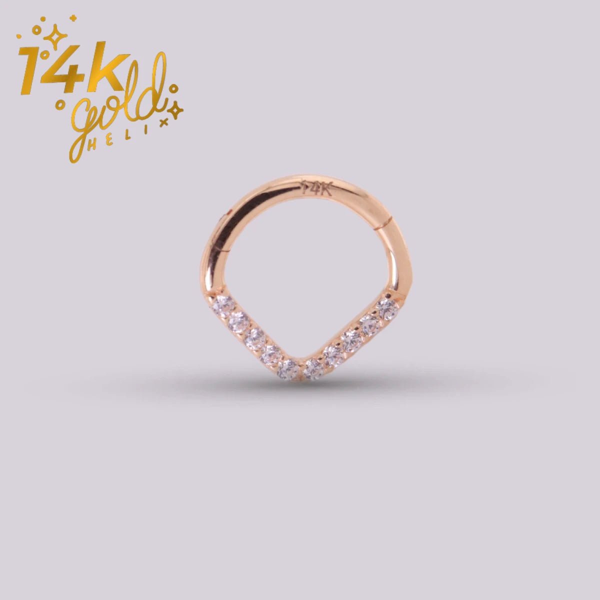 Luxury Cory | Oro 14k - Piercing en Titanio y Oro 18k - Helix Body ...