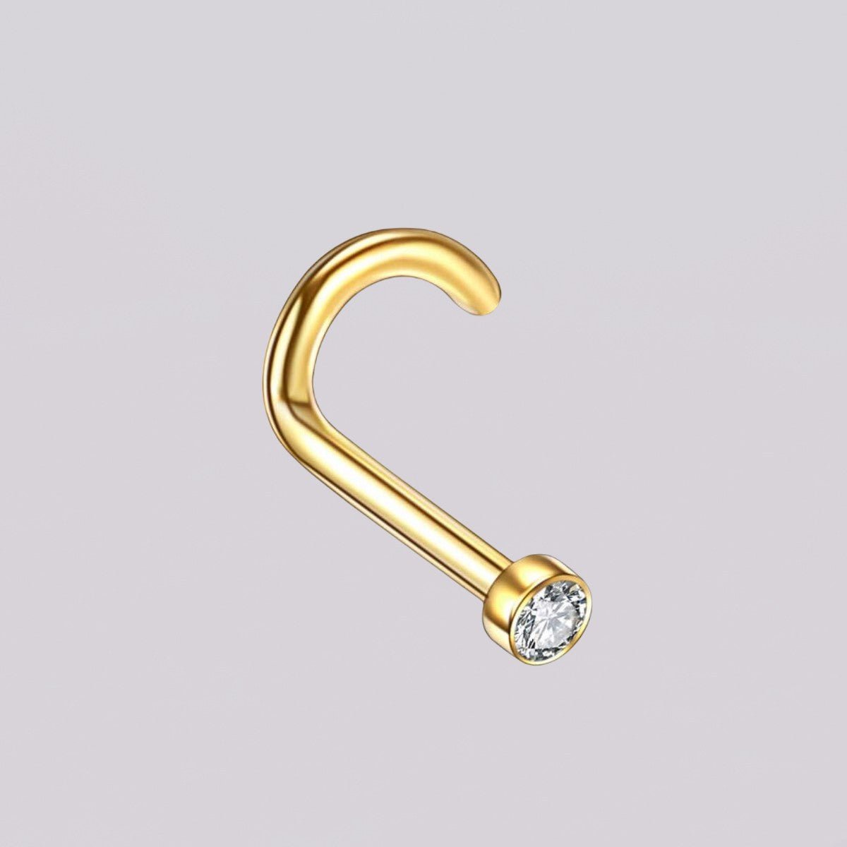 Chispa Dorada - Piercing en Titanio y Oro 18k - Helix Body Jewelry ...