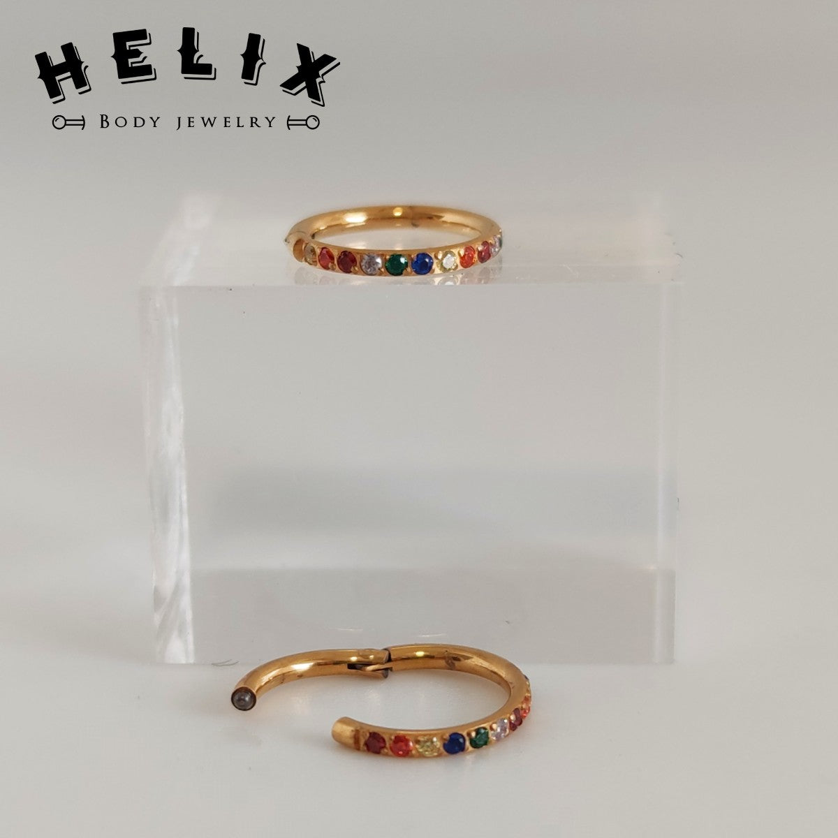 Aro en titanio Orange | Helix Body Jewelry